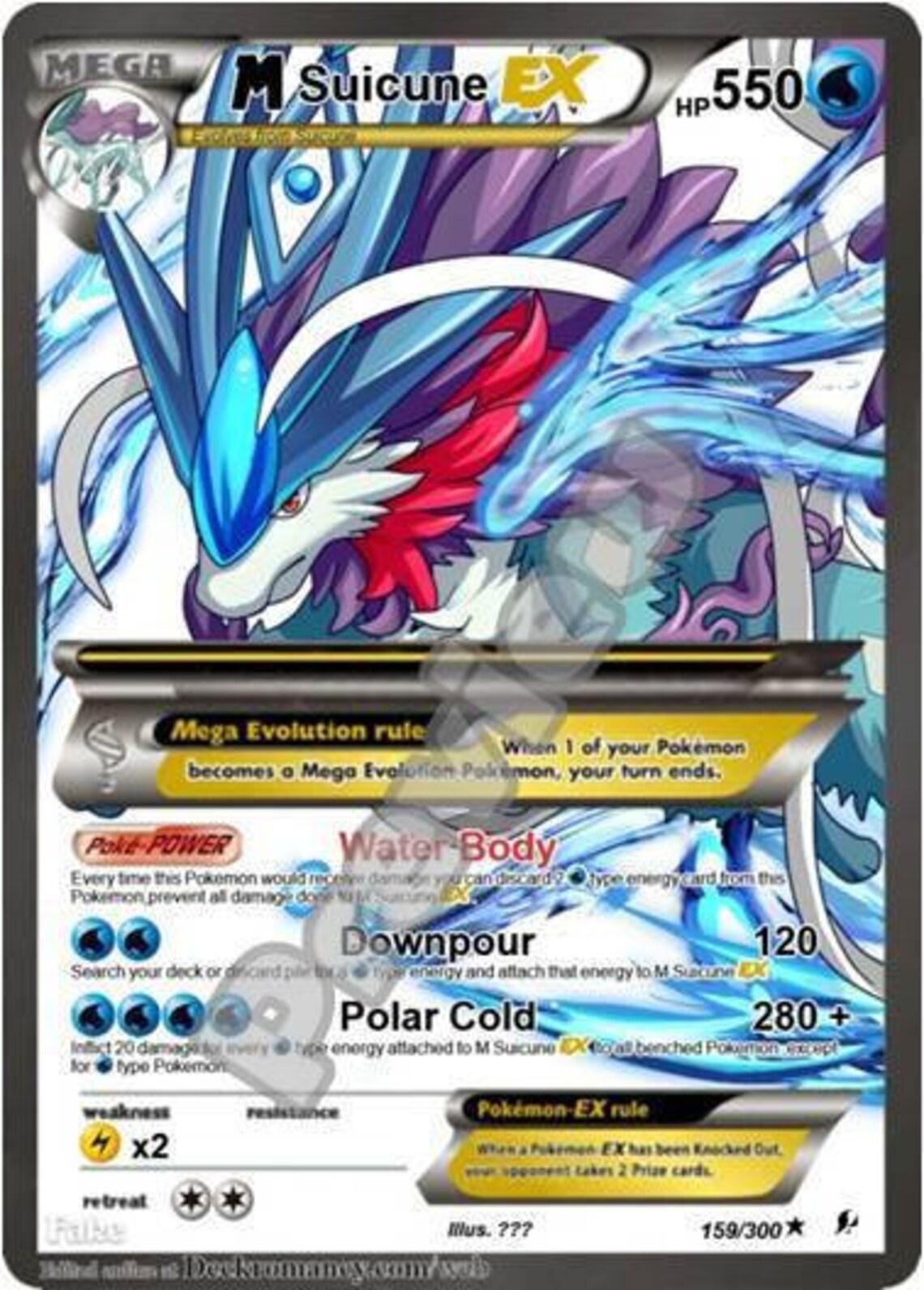 M Suicune Ex Pokemon Card - Etsy