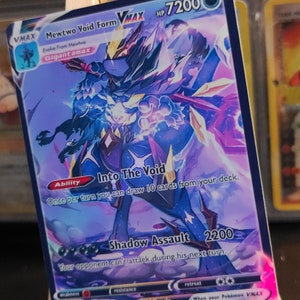 Mewtwo Void Form VMAX Pokemon Card - Etsy Australia