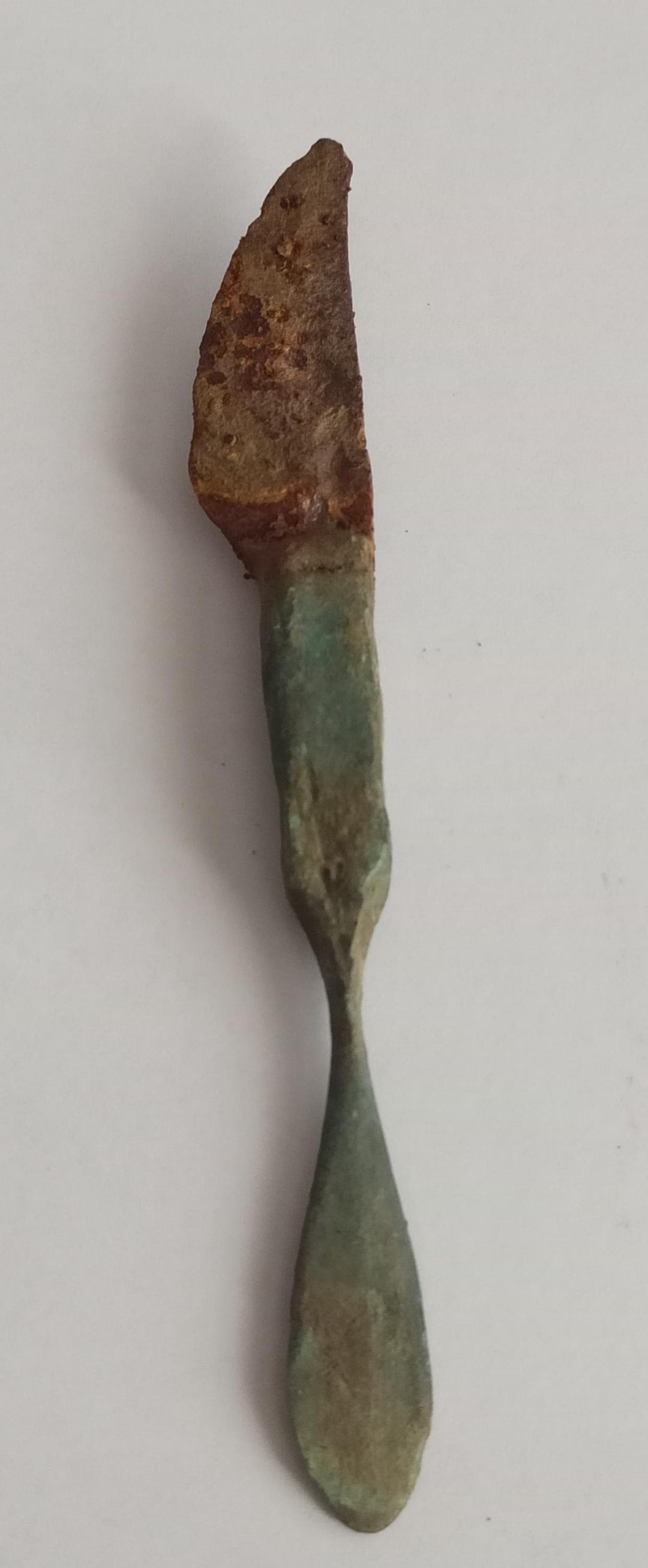 Rare Ancient Roman Iron Scalpel With Bronze Handle 100-300 Ad. Surgical ...