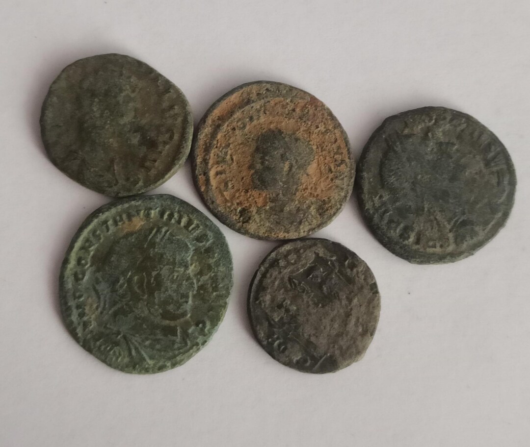 Lot of 5 Ancient Roman Bronze Coins II-V Century Ad - Etsy