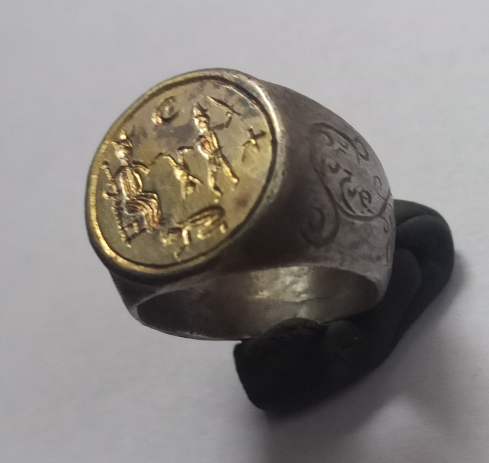 Scarce Late Medieval Silver Gilded Ring Depicting King - Etsy