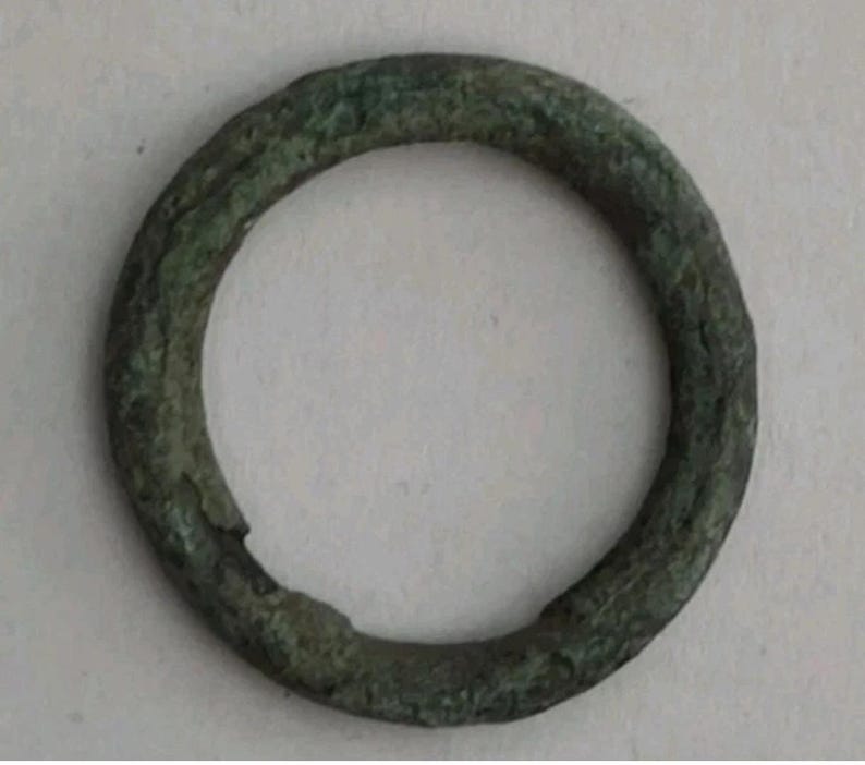 Ancient Celtic Bronze Proto Ring Money. Ancient Currency 800-500 B.c ...