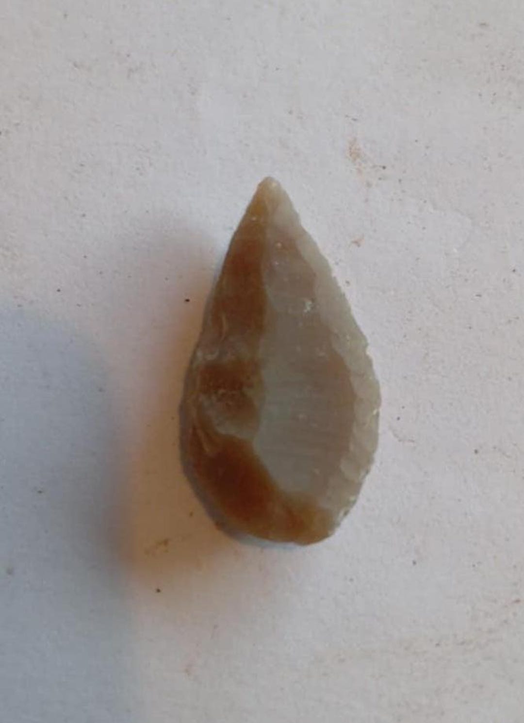Neolithic Flint Carved Leaf-shaped Arrowhead 3000 B.c. Stone Age ...
