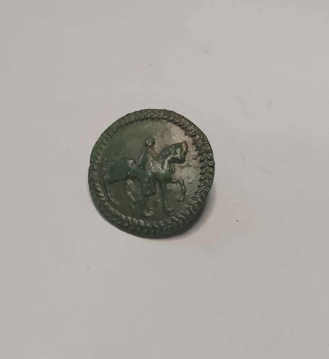 Rare Ancient Roman Bronze Phalera Mount With Horse Rider 200-300 Ad - Etsy