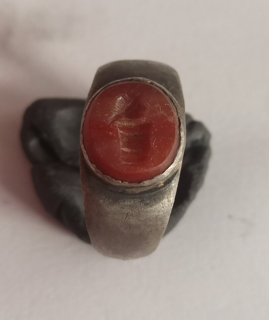 Interesting Ancient Roman Silver Ring With Carnelian Depicting - Etsy