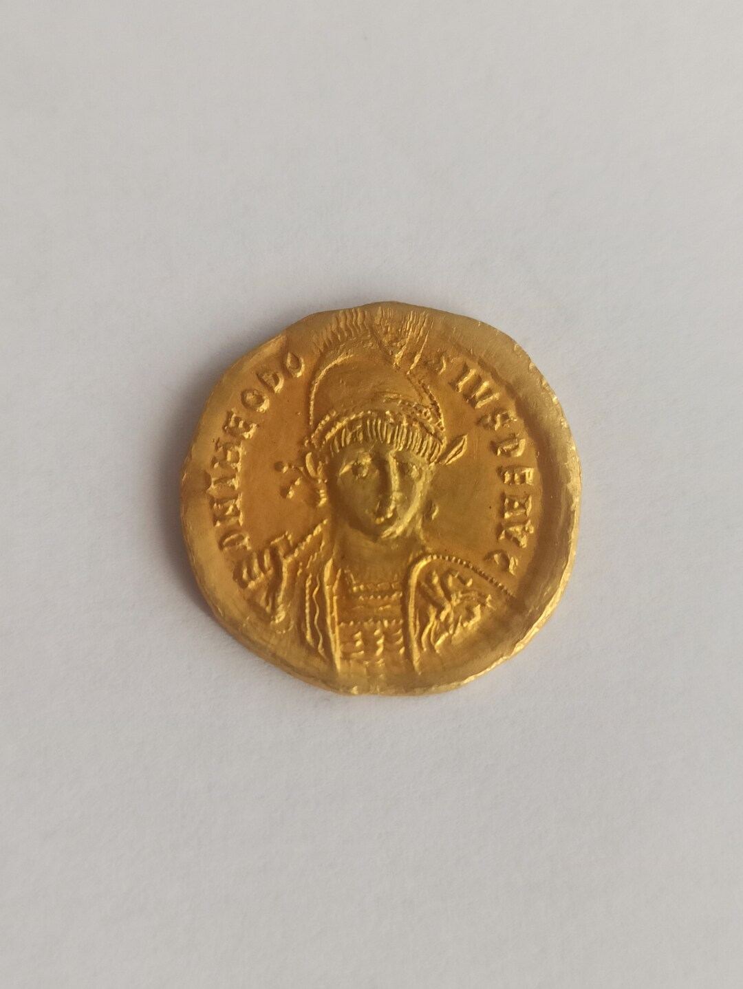 Fine Ancient Roman Gold Solidus of Theodosius II. Thessalonica Mint ...