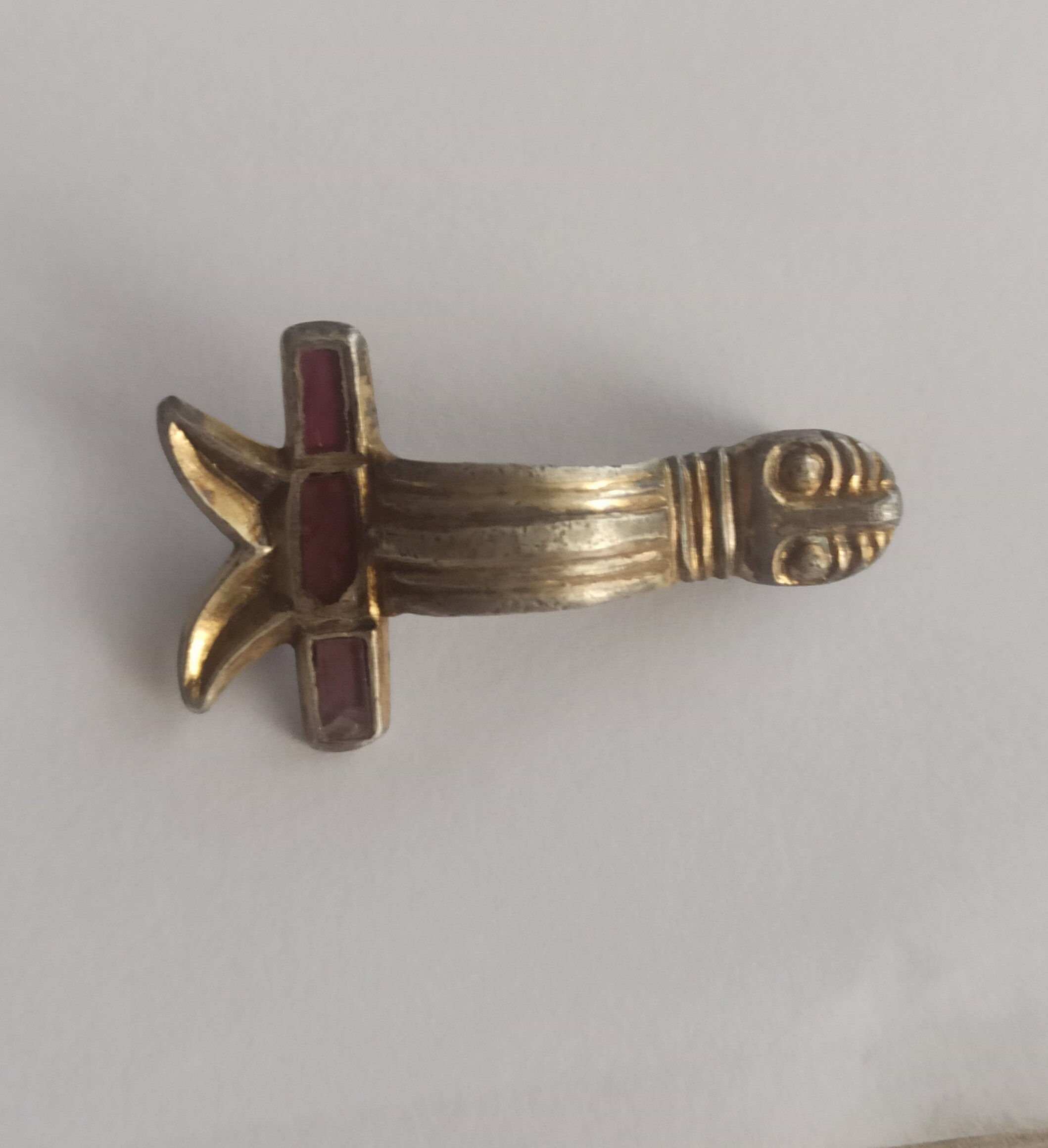 Rare Ancient Merovingian Silver Gilded Beast Fibula brooch - Etsy