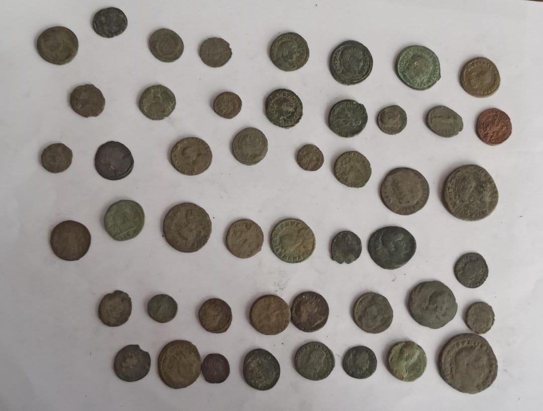 Lot of 48 Ancient Roman Bronze Coins II-V Century Ad - Etsy