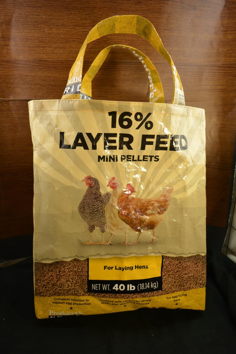 Upcycled Feed Bag Tote. RECYCLED FEED BAGS Totes, Reusable Tote Bag ...