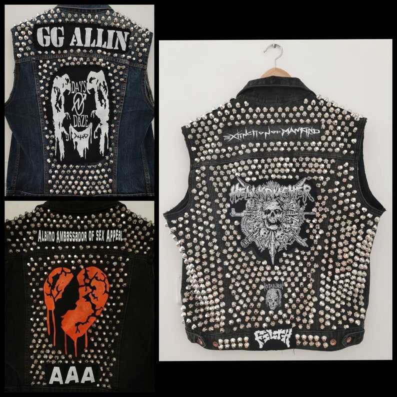 CUSTOM ORDER / Punk Jacket / Punk Vest / Crust Punk / Metal / - Etsy
