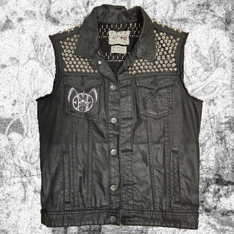 Crust Stenchcore Hellshock Instinct of Survival Effigy Punk Vest Jacket ...