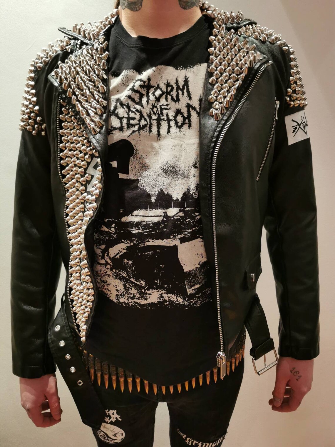 CUSTOM ORDER / Studded Leather Jackets / Punk / Crust / Metal | Etsy