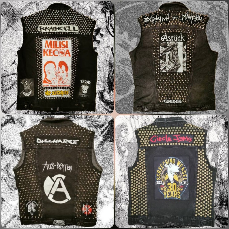 CUSTOM ORDER / Punk Jacket / Punk Vest / Crust Punk / Metal / - Etsy UK