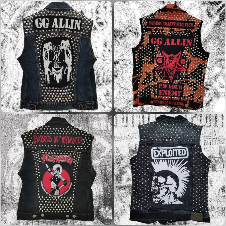CUSTOM ORDER / Punk Jacket / Punk Vest / Crust Punk / Metal / - Etsy UK