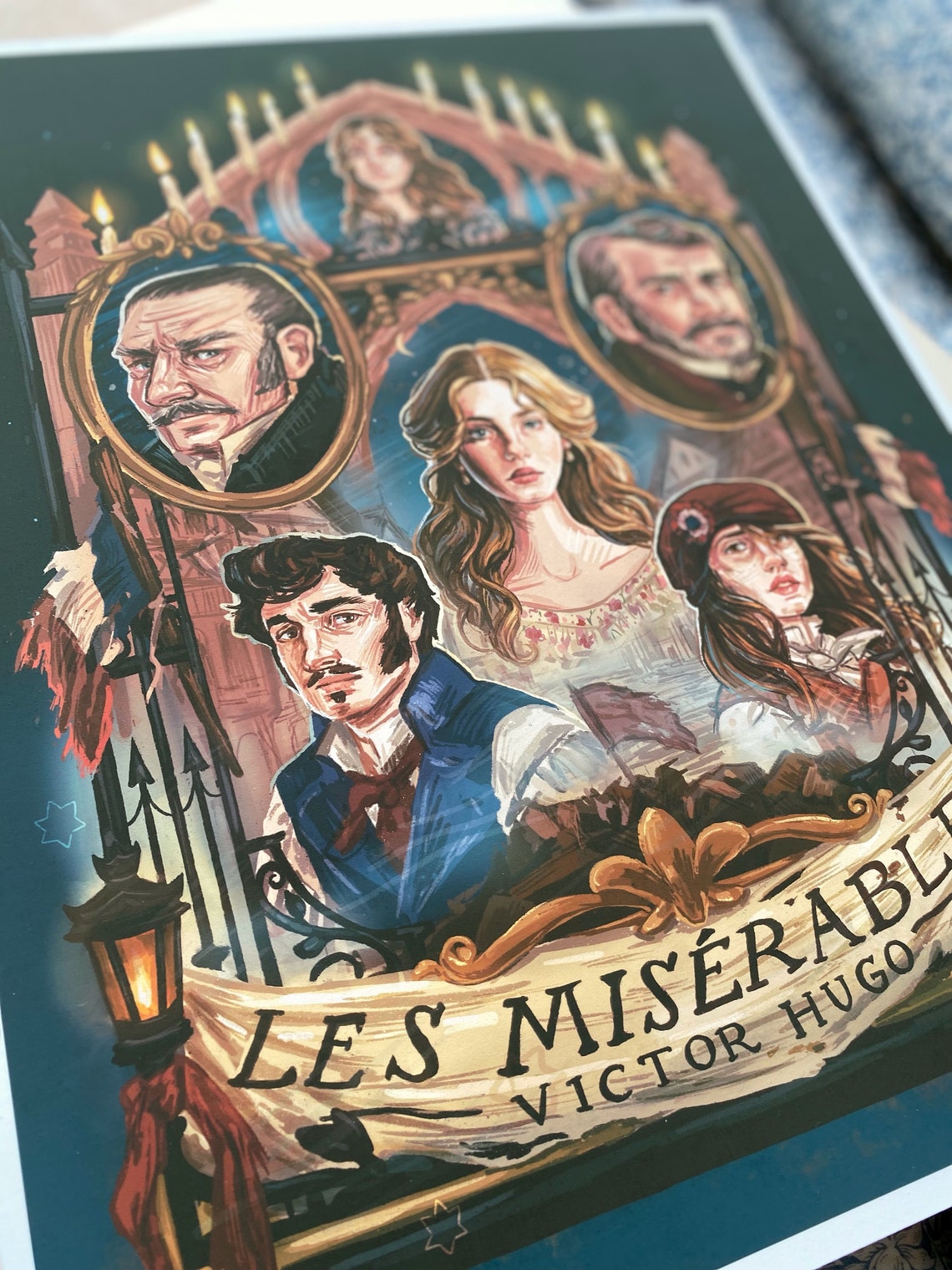 Les Miserables Reimagined Book Cover 11x14 - Etsy