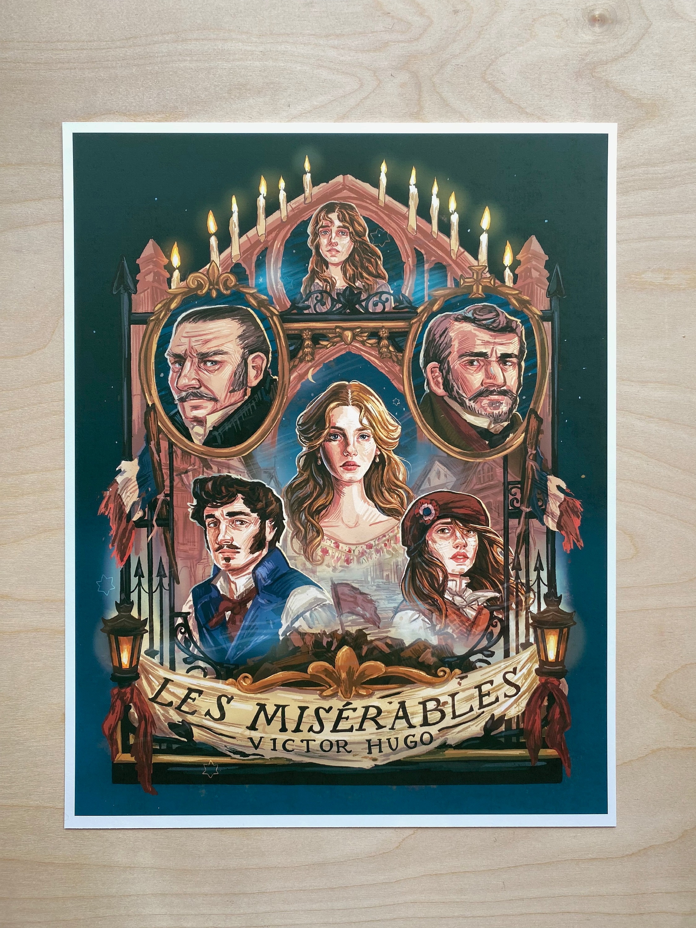 Les Miserables Reimagined Book Cover 11x14 - Etsy