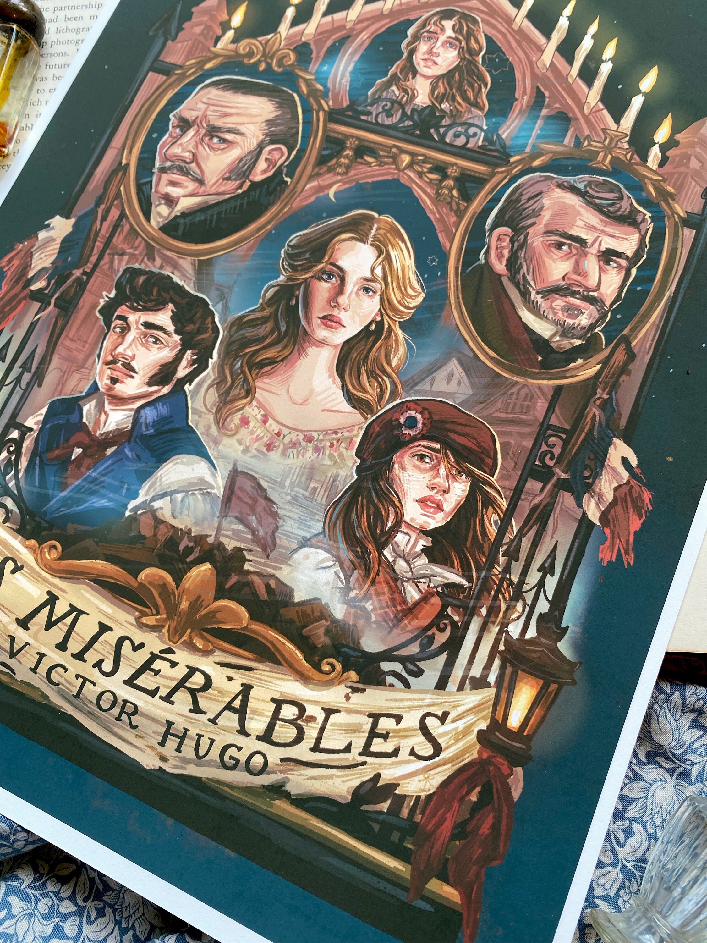 Les Miserables Reimagined Book Cover 11x14 - Etsy