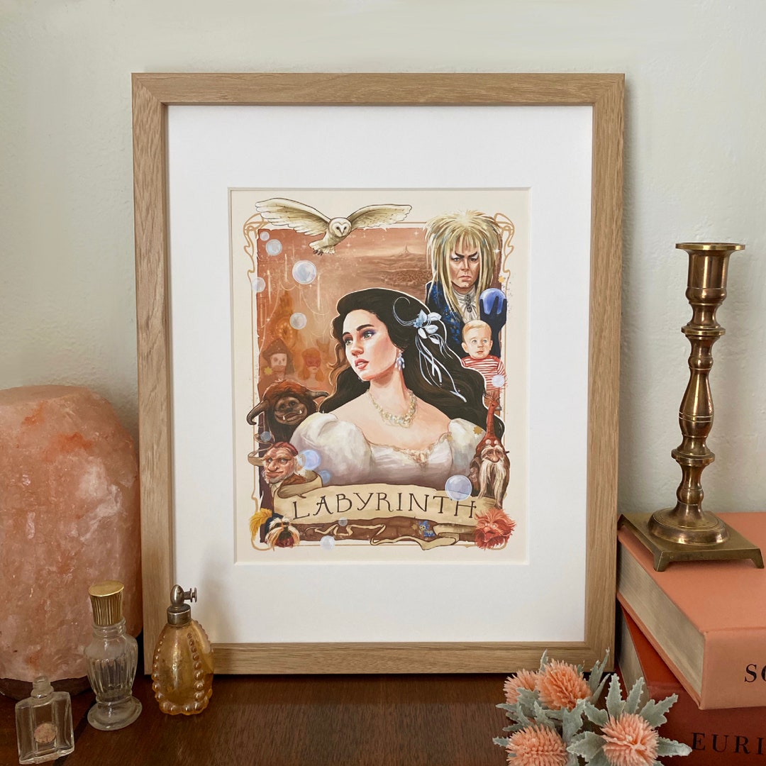 Labyrinth Art Print, 8x10 Inches, Labyrinth Movie Poster, Labyrinth Fan ...
