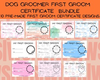 First Groom Certificate - Etsy