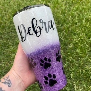 Personalized DOG PAW PRINT Tumbler! Matches Pen! - Etsy