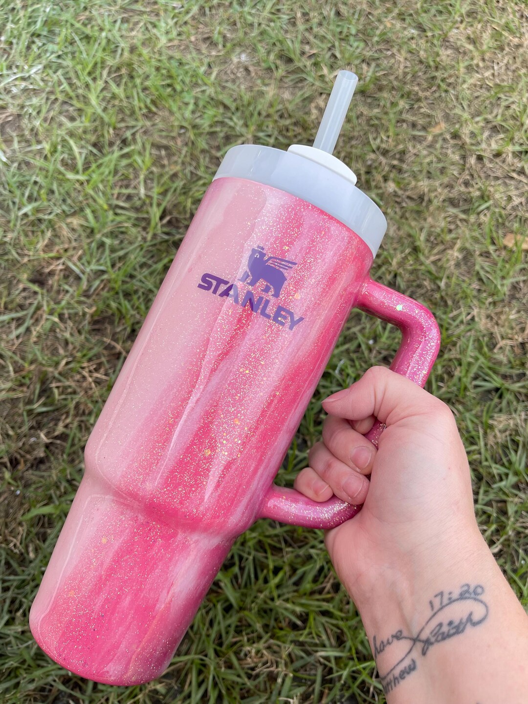 Customized Stanley Tumbler | Pinks SWIRL Tumbler 40oz | Personalized ...