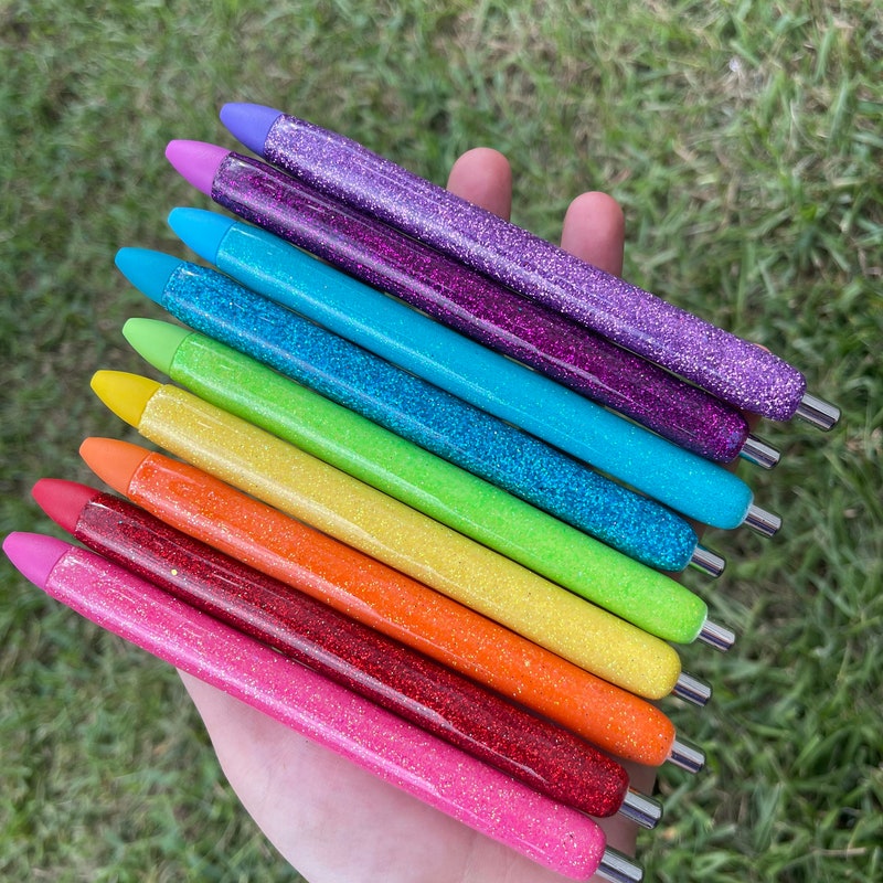 Personalised Rainbow Pens - Etsy