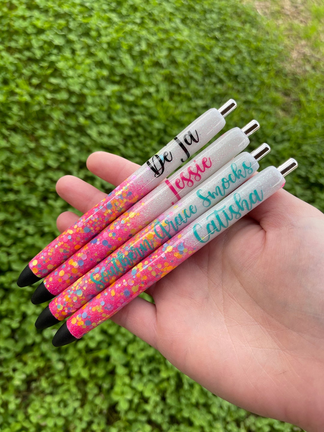 CONFETTI BURST PERSONALIZED Inkjoy Epoxy Glitter Pen Matches Tumbler ...