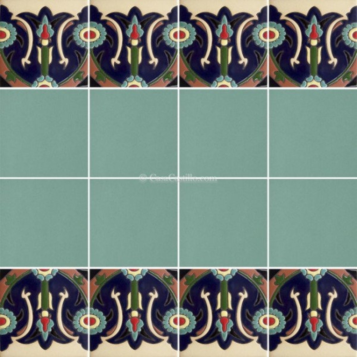 Ceramic High Relief Border Tiles Handcrafted Serradilla | Etsy