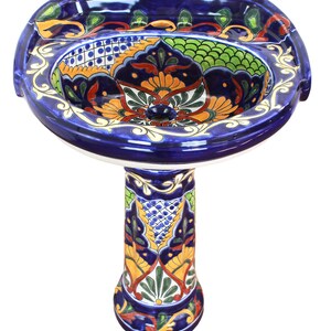 Mexican Pedestal Sink Roman Style Handcrafted Ceramic - Hidalgo - - Etsy