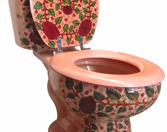 Mexican Talavera Ceramic Toilet Hand Painted Acapulco - Etsy