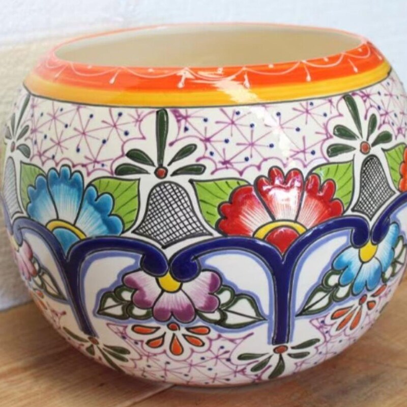 Mexican Pottery Planter - Etsy
