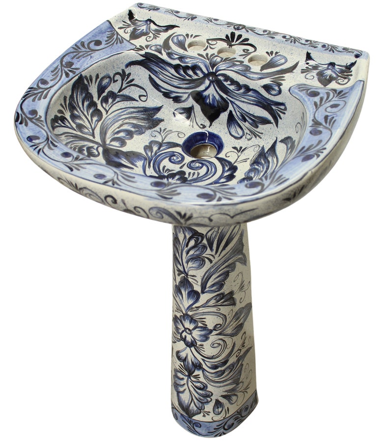 Mexican Talavera Ceramic Toilet Hand Painted Alas De Angel - Etsy