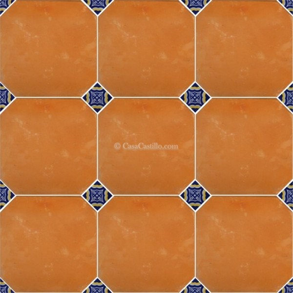 Mexican Saltillo Tiles Handcrafted Octagonal 1 Unsealed - Etsy