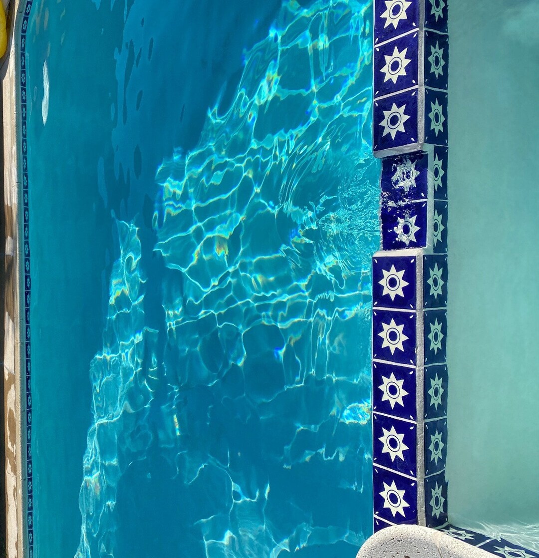 POOL TILES Mexican Talavera Ceramic Frost Proof Handcrafted Tiles ...