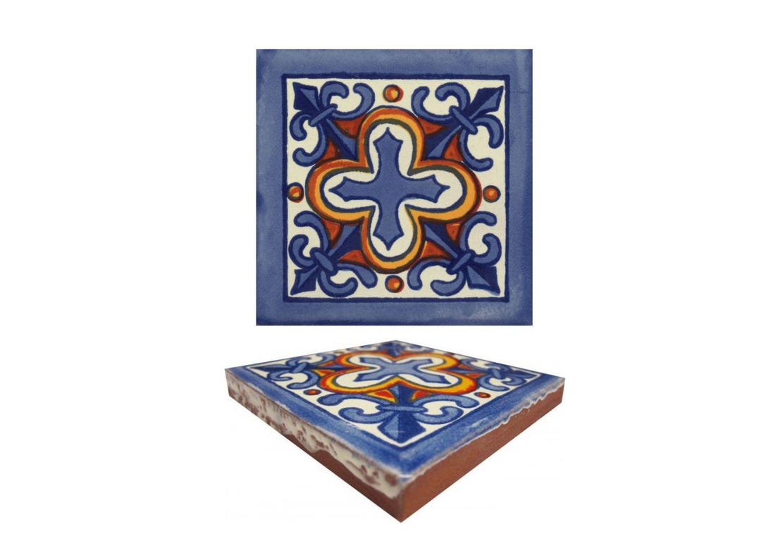 POOL TILES Mexican Talavera Ceramic Frost Proof Handcrafted Tiles ...