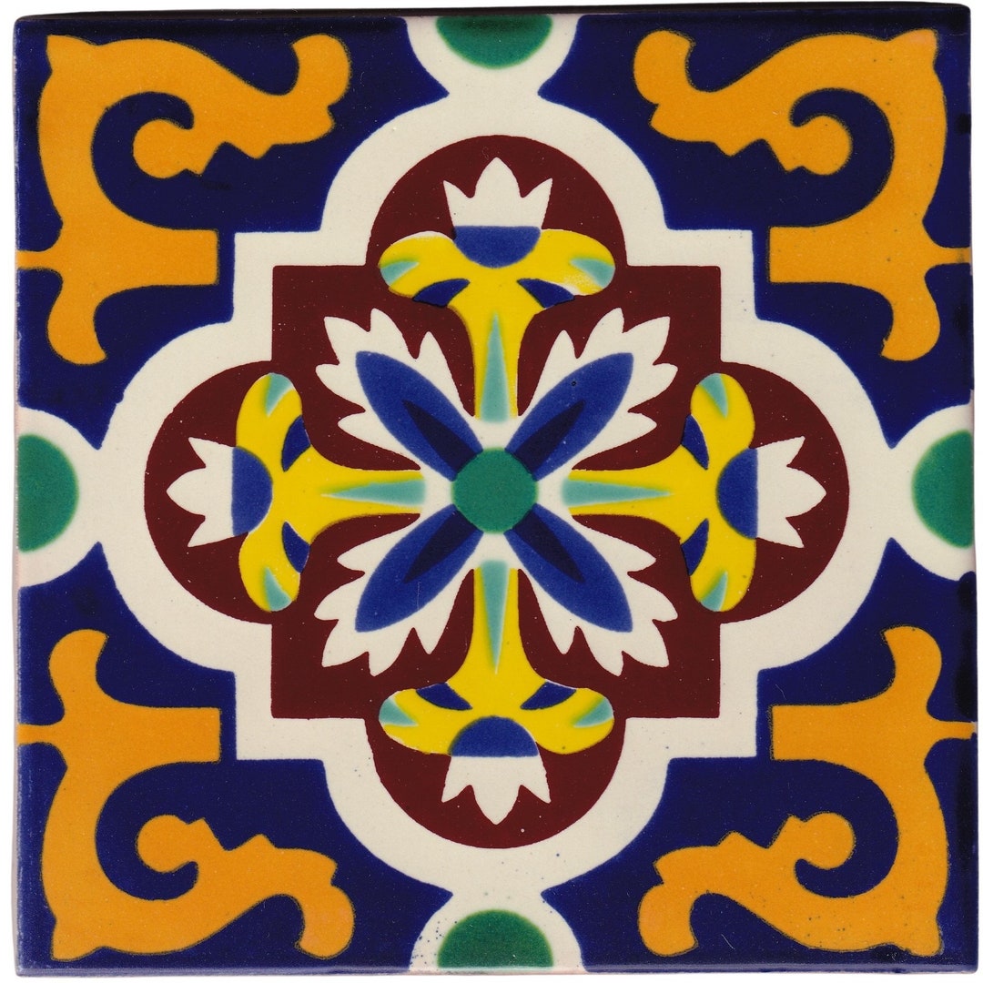 POOL TILES Mexican Talavera Ceramic Frost Proof Handcrafted - Etsy