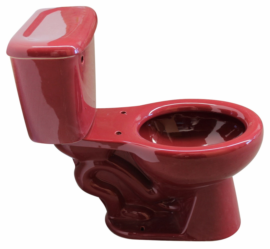 Mexican Talavera Ceramic Toilet Hand Painted Red Granada - Etsy