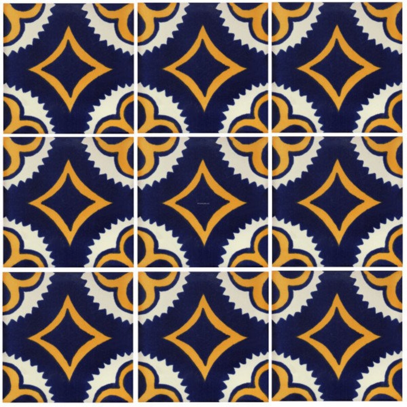 POOL TILES Mexican Talavera Ceramic Frost Proof Handcrafted Tiles ...