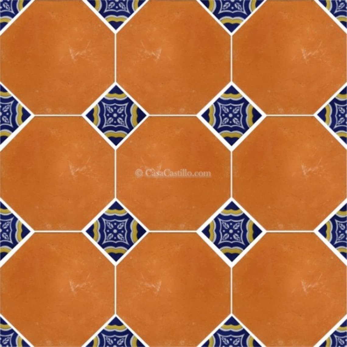 Mexican Saltillo Tiles Handcrafted Octagonal 2 Unsealed - Etsy