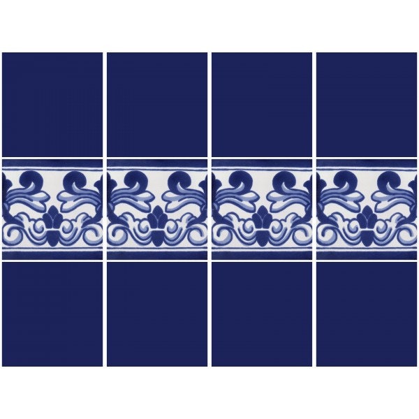 Mexican Talavera Ceramic Tiles Border Handcrafted Tabladas - Etsy