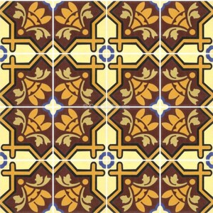 Mexican Mission Cement Tile Handcrafted 10 Sqf - Fancy - 8x8" - Etsy