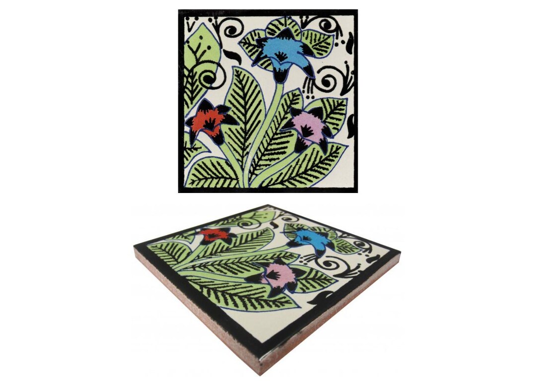 Mexican Talavera Ceramic Tiles Talavera Handcrafted - Hummingbirds ...