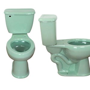Mexican Toilet ELONGATED Comfort Height Hand Painted -verde Pastel - - Etsy