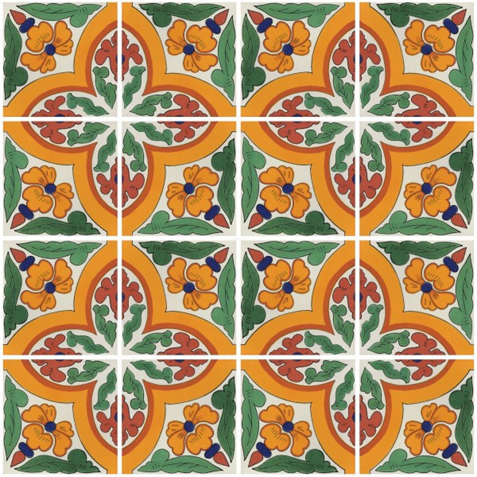 POOL TILES Mexican Talavera Ceramic Frost Proof Handcrafted - Etsy