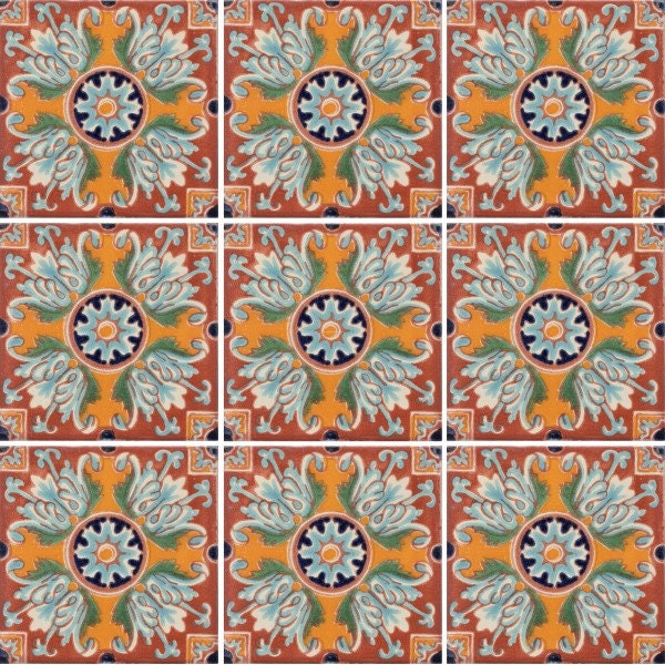 POOL TILES Mexican Talavera Ceramic Frost Proof Handcrafted - Etsy