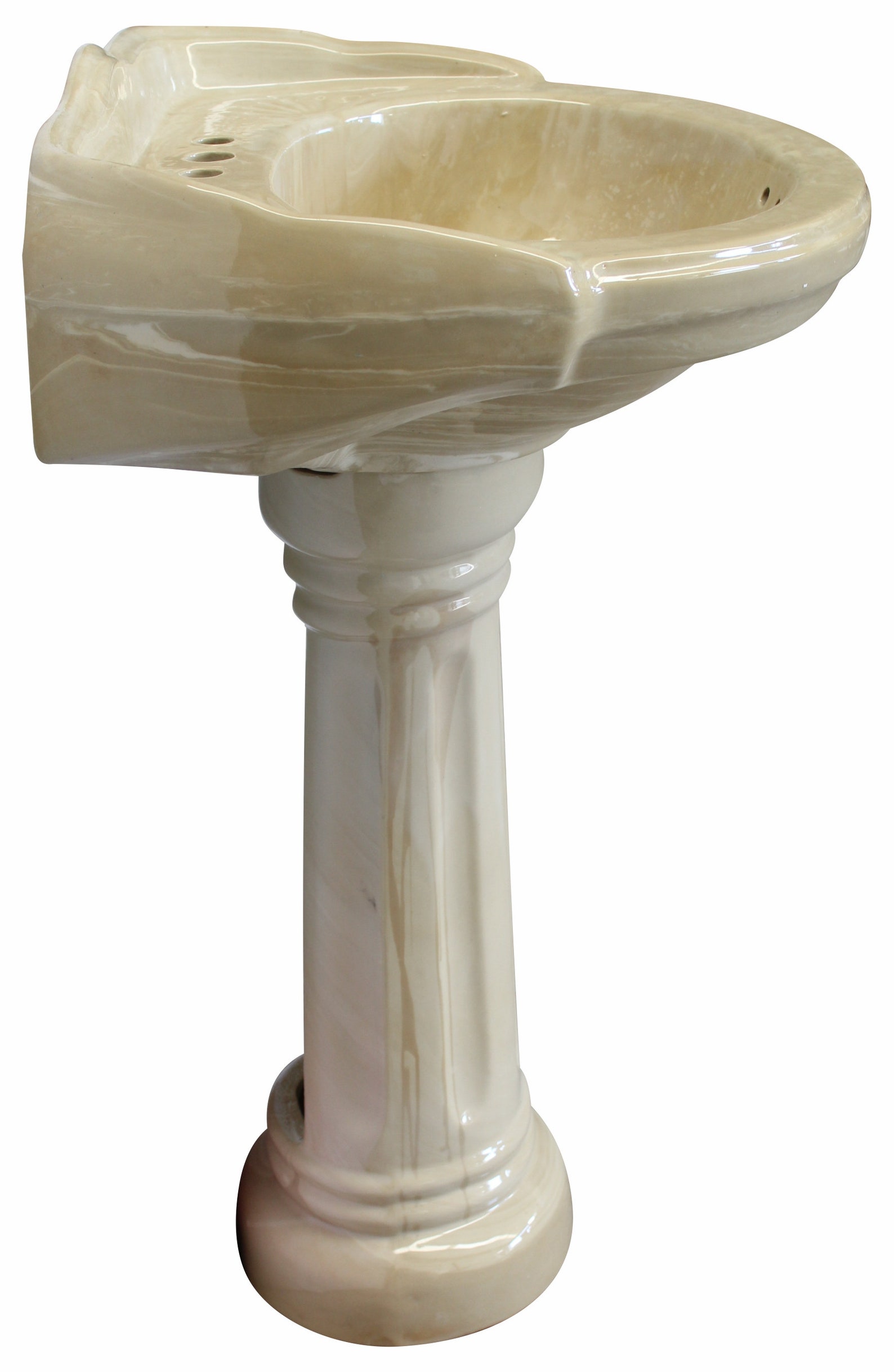 Mexican Pedestal Sink Roman Style Handcrafted Ceramic Marble - Etsy