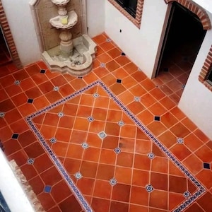 Mexican Saltillo Tiles Handcrafted - Square Unsealed - - Etsy