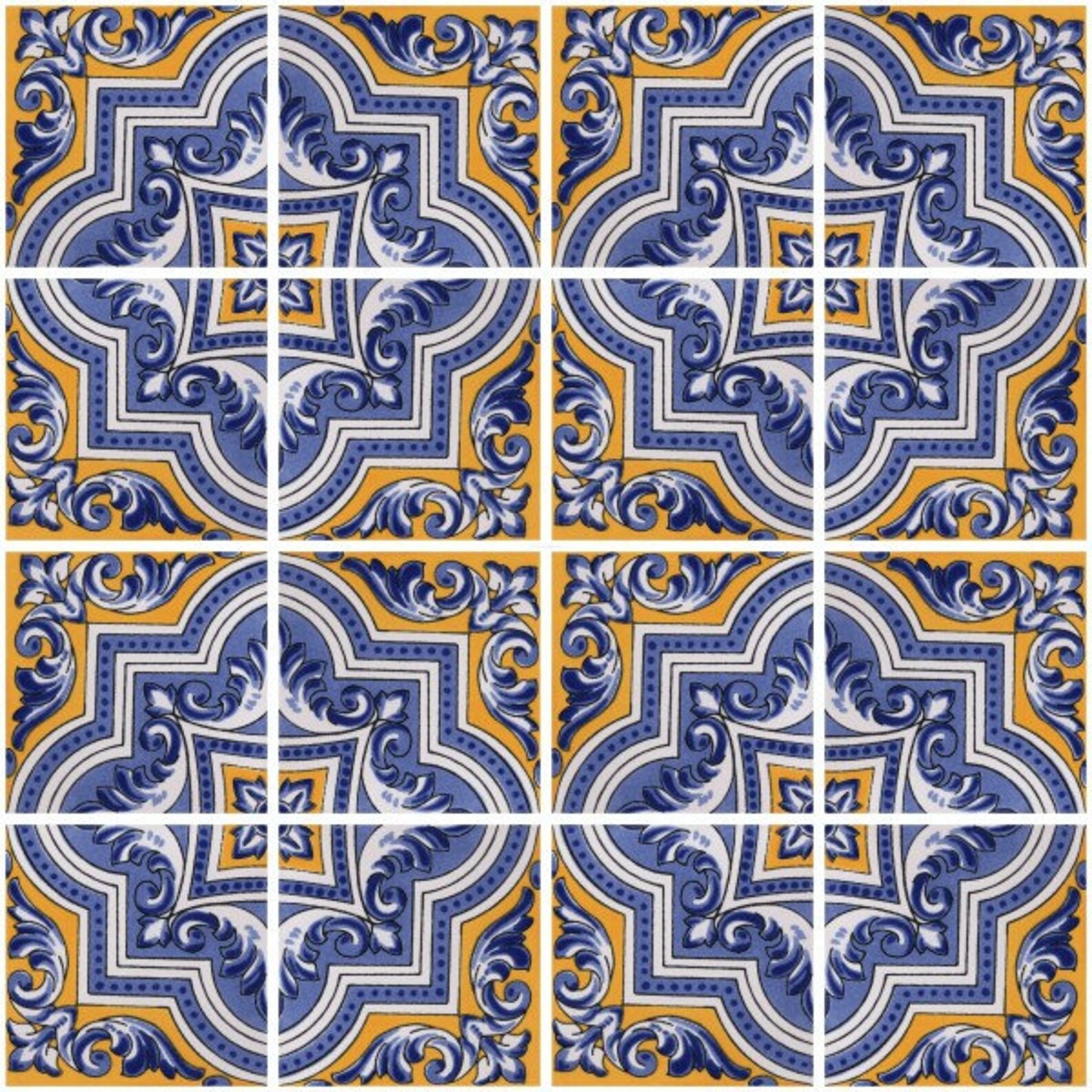 POOL TILES Mexican Talavera Ceramic Frost Proof Handcrafted | Etsy