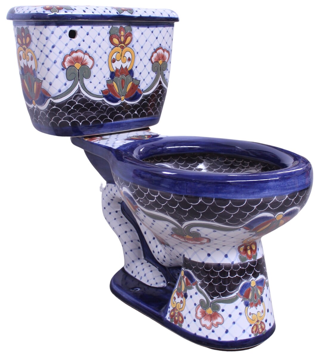 Mexican Talavera Ceramic Toilet Hand Painted Chiapas - Etsy