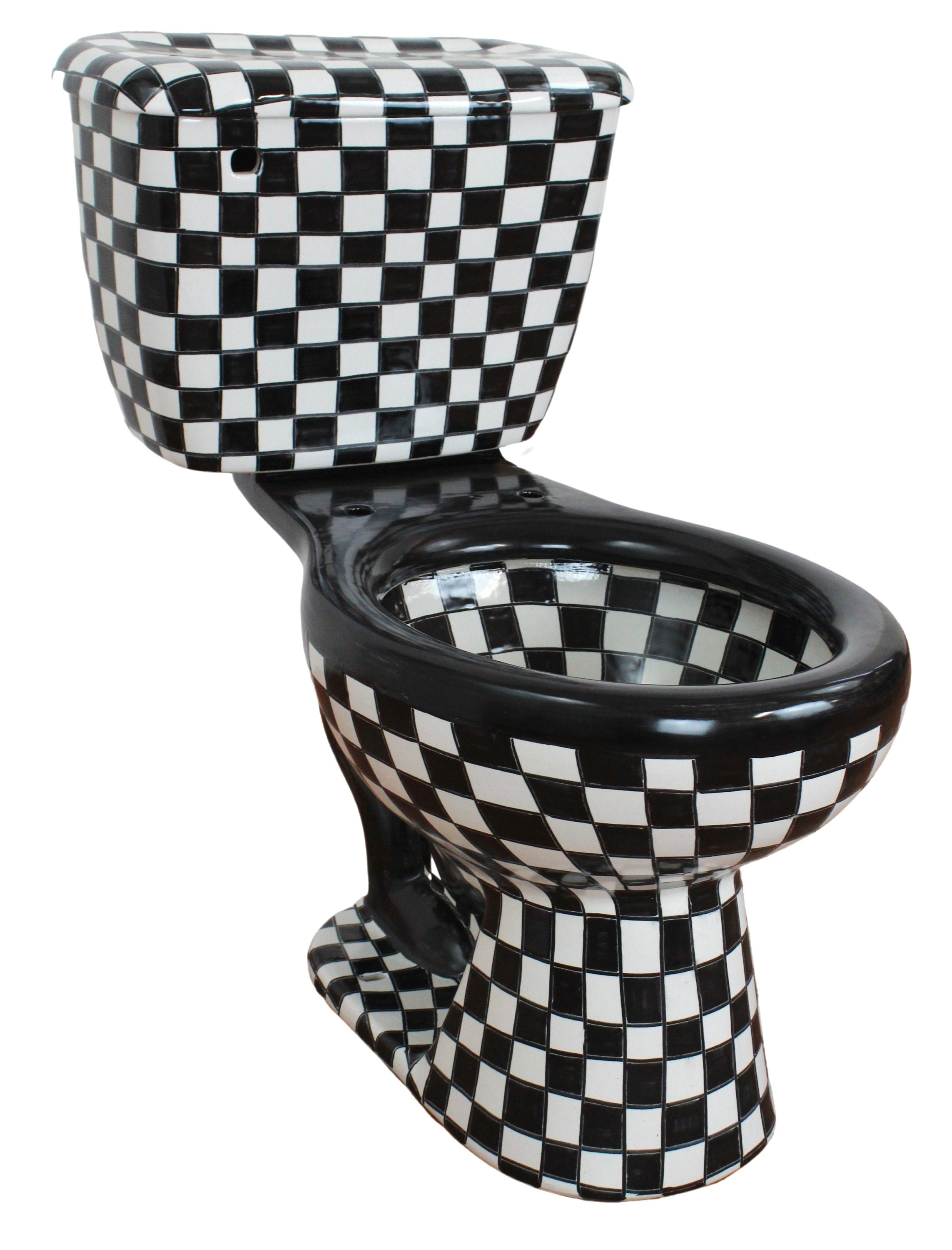 Mexican Talavera Ceramic Toilet Hand Painted - Chess - - Etsy